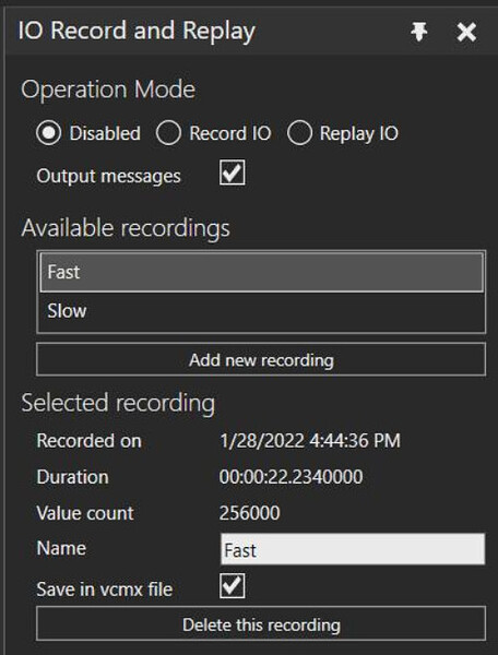 Connectivity IO record and replay add-on - Extensions and Python Add-ons - Visual Components ...