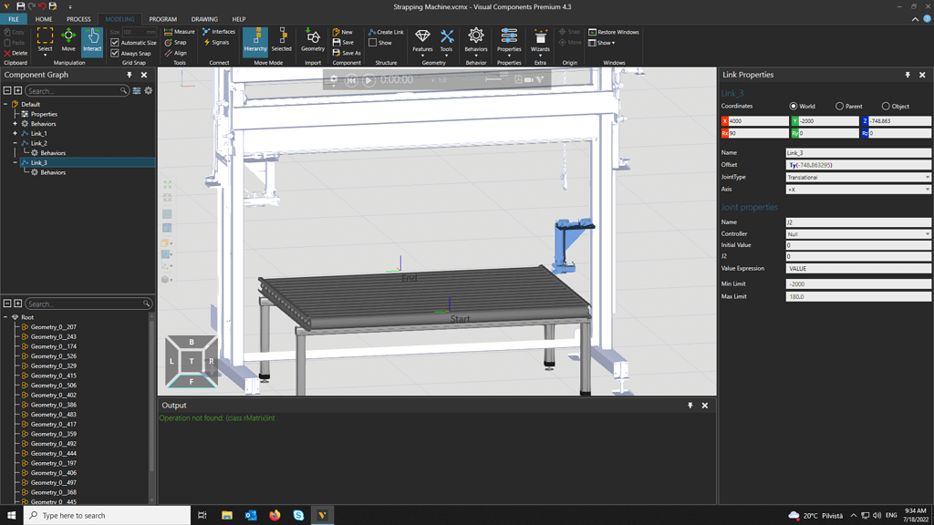 Add multiple joint type to a link - Component Modeling - Visual Components - The Simulation ...