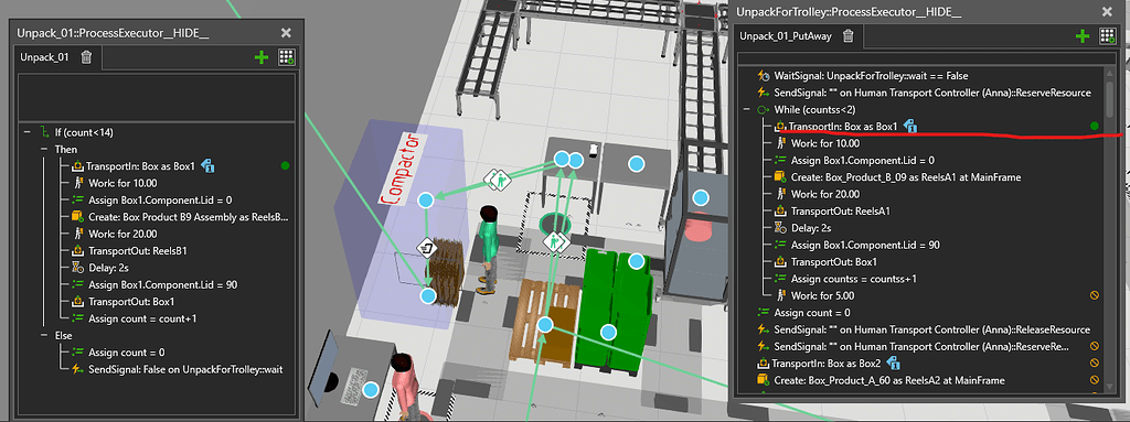 Process stops after one iteration of while loop - Process Modeling - Visual Components - The ...
