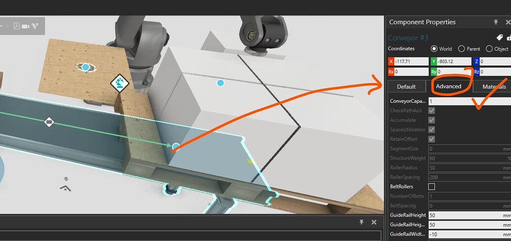 Wait pallet on cross conveyor - Process Modeling - Visual Components - The Simulation Community