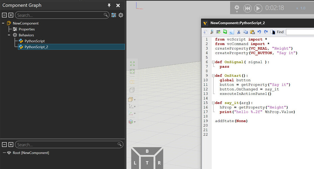 Where To Put The Python Script Python Programming Visual Components The Simulation Community