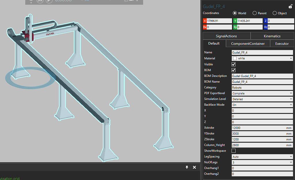 Gudel Cartesian Speed change - Component Modeling - Visual Components ...