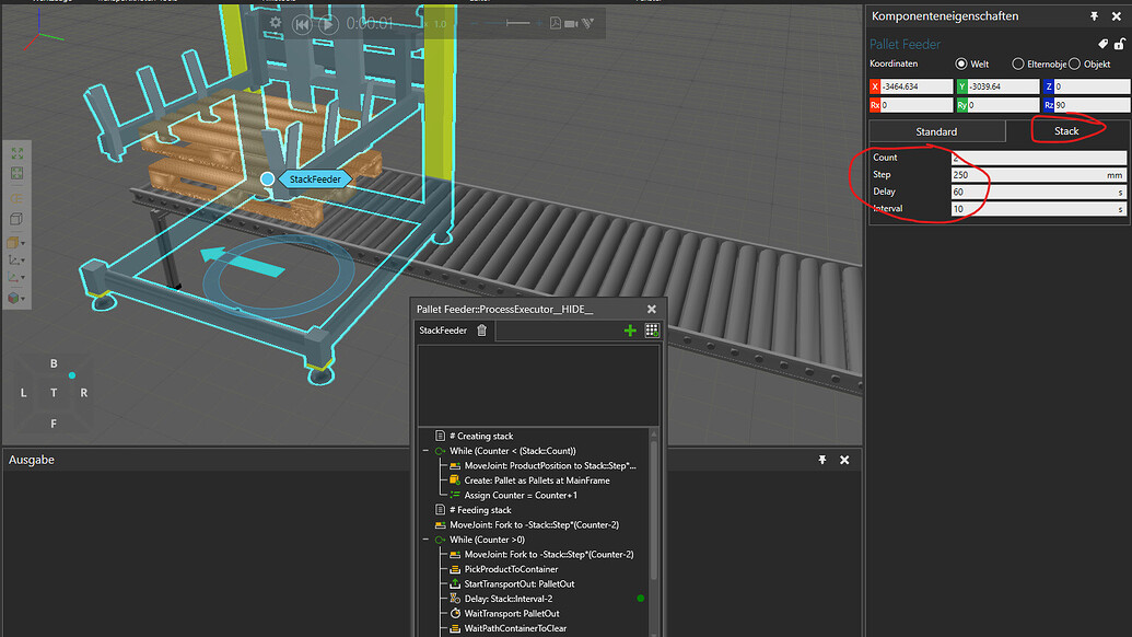 Pallet Feeder is how to achieve a linear array of many Pallets - General Questions - Visual ...