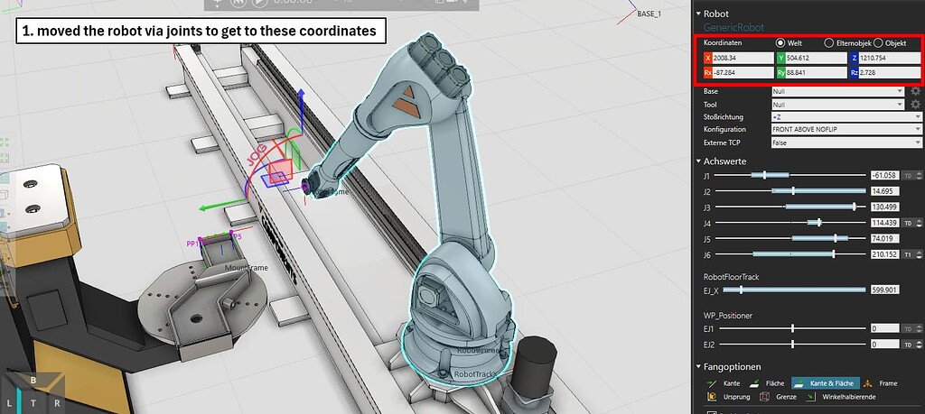 Jogging only possible in steps of at least 10mm - Robot Programming - Visual Components - The ...