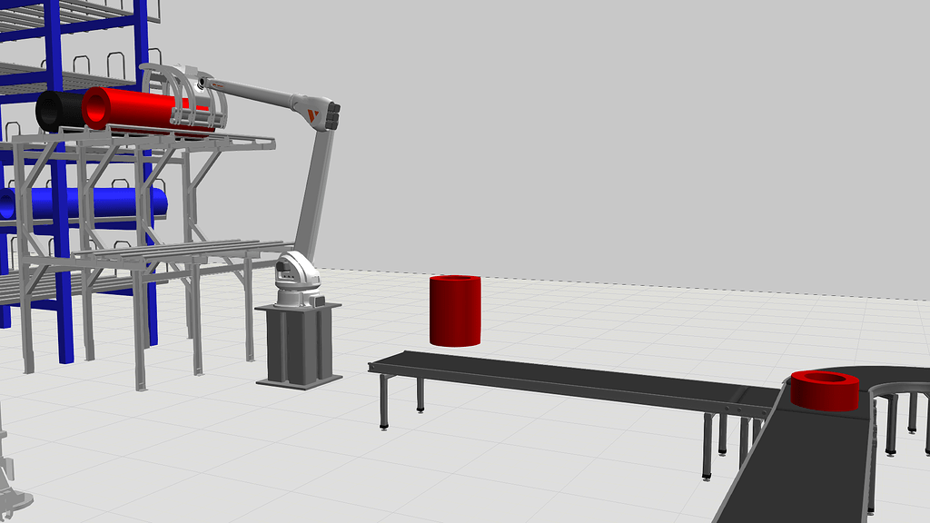 Robot takes stack on conveyor problem - Robot Programming - Visual Components - The Simulation ...