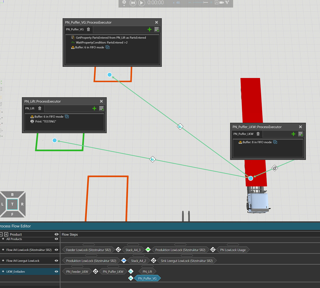 Fill two buffer processes after another - Process Modeling - Visual Components - The Simulation ...