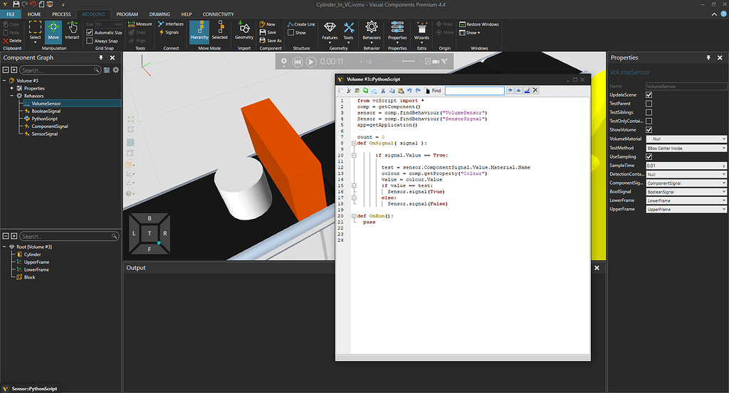 OnSignal freezes simulation - Python Programming - Visual Components ...
