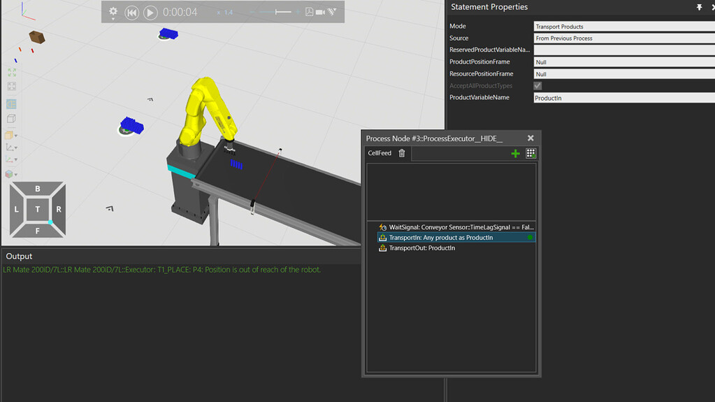 Move on conveyor as a bundle after multigrip - Process Modeling ...