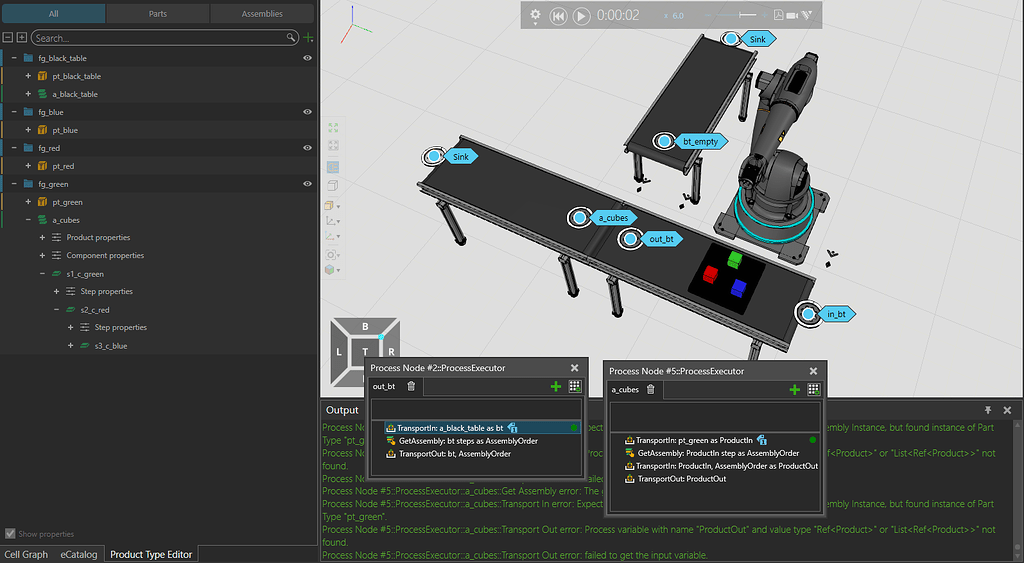 Assembly from an assembly - Process Modeling - Visual Components - The Simulation Community