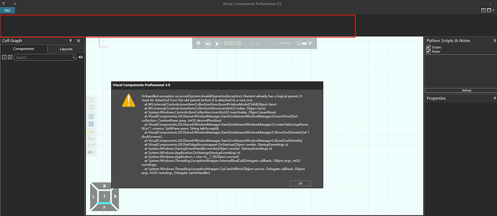 Software startup issues - General Questions - Visual Components - The Simulation Community