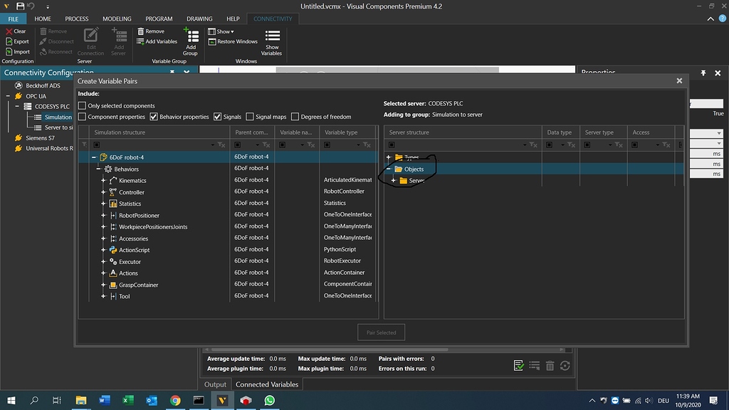 Devicenet Missing In Simulation To Server Objects Tree Layout Configuration Visual 