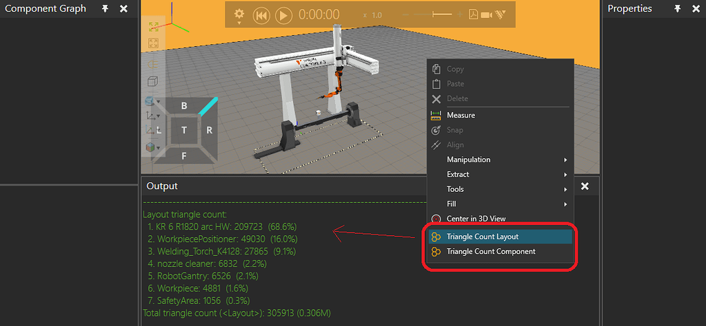Triangle Count - Visual Components Add-on Samples - Visual Components - The Simulation Community