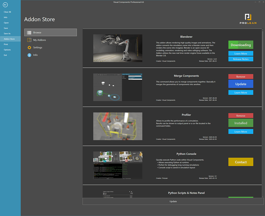 Addon Store - Manage your addon installations - Extensions and Python Add-ons - Visual ...