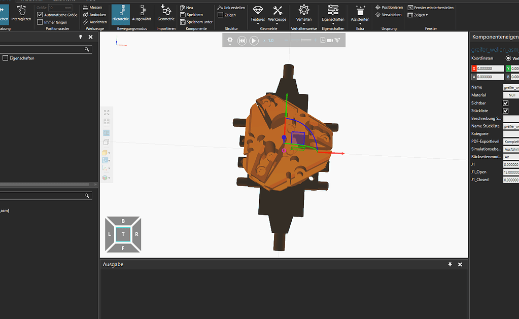 Gripper in 3 directions - Component Modeling - Visual Components - The Simulation Community