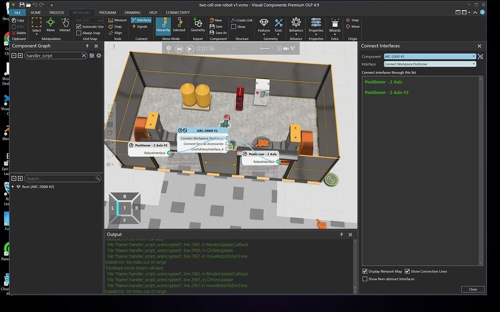 two positioners used with one robot - Robot Programming - Visual Components - The Simulation ...