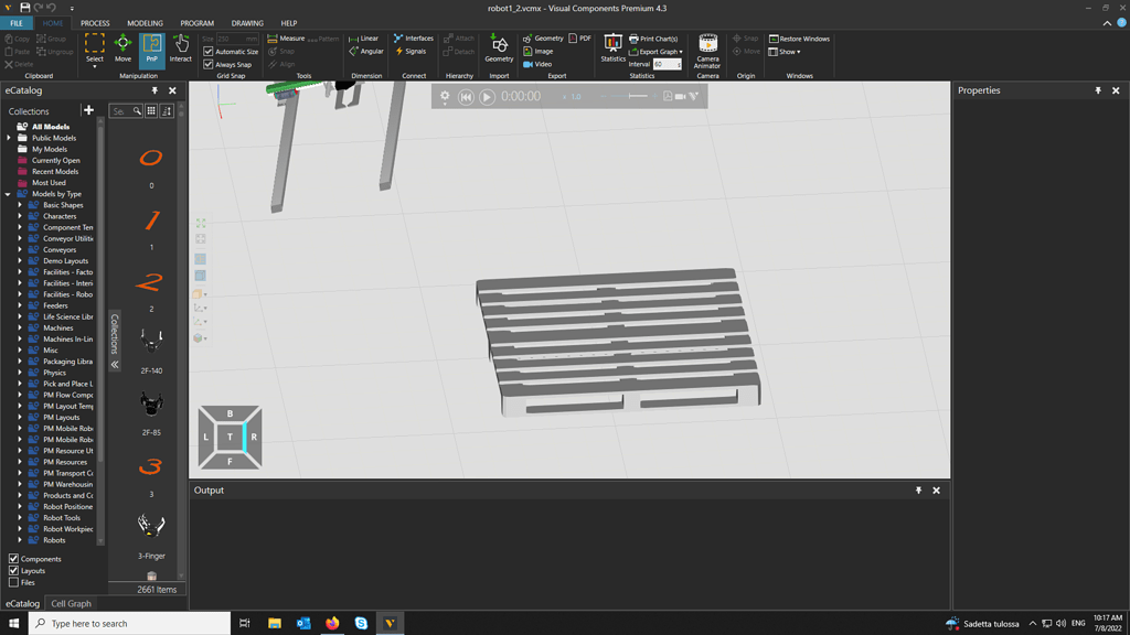 Simulate object lifting with fork tool - Robot Programming - Visual Components - The Simulation ...
