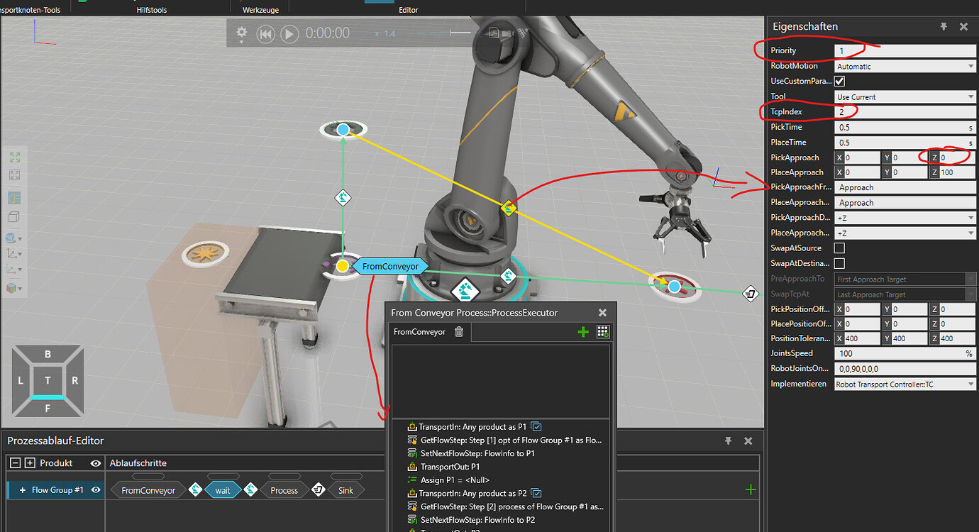 How to use dual gripper pick and place in process flow - Process Modeling - Visual Components ...