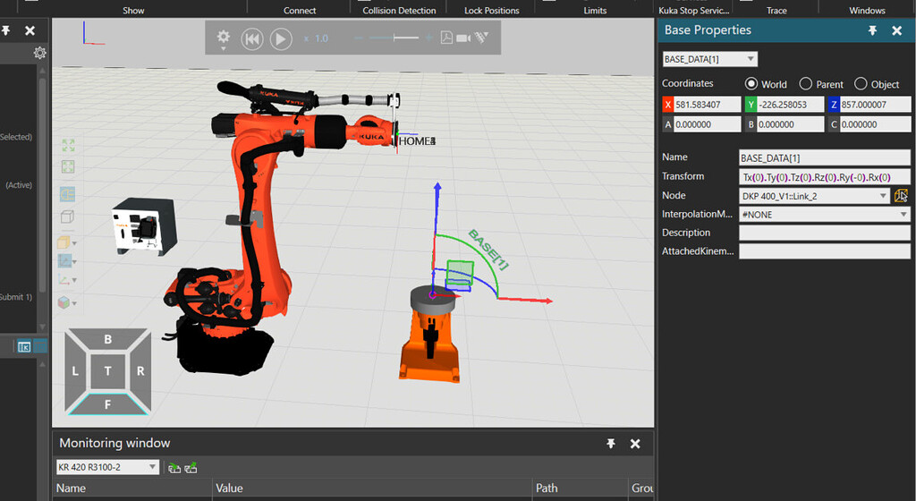 Kuka Sim problem with base on positioner - Academy - Visual Components - The Simulation Community