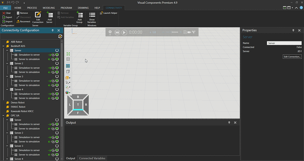 Connectivity Launch Helper Extensions And Python Add Ons Visual Components The Simulation 