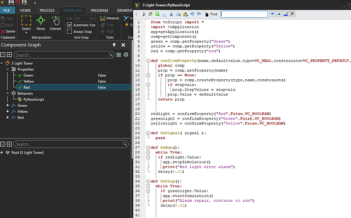 How To Restart The Simulation Python Programming Visual Components 