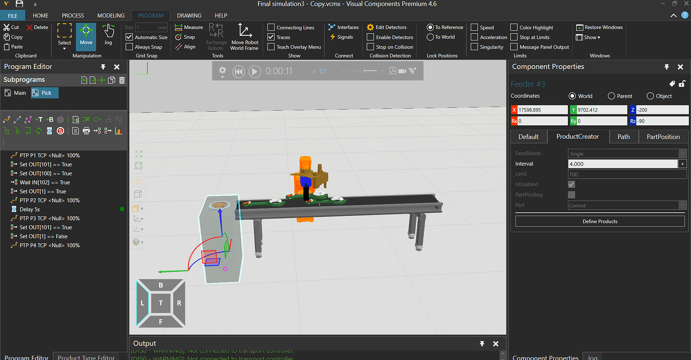 Sensor Conveyor Academy Visual Components The Simulation Community