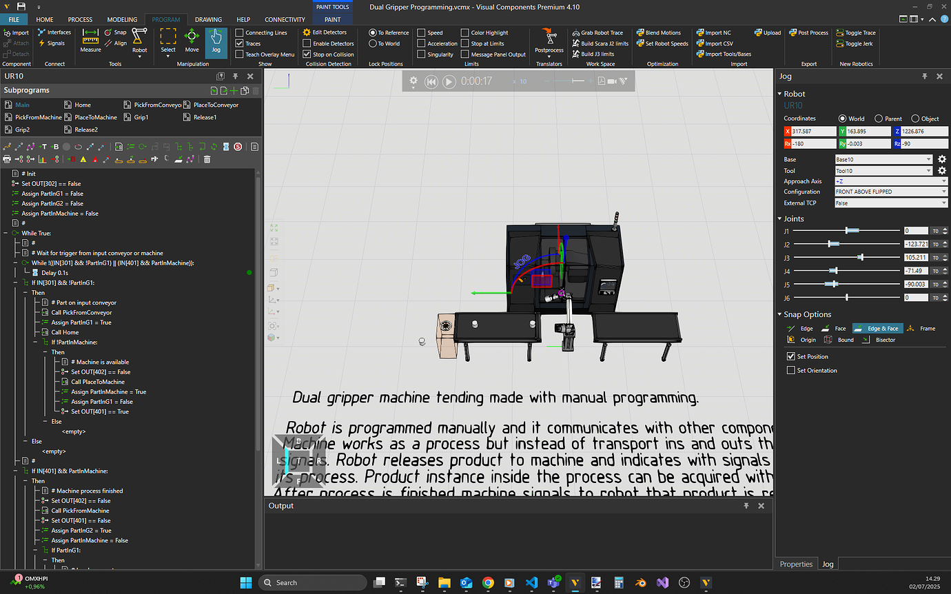 Dual Gripper Programming - eCat Updates - Visual Components - The ...