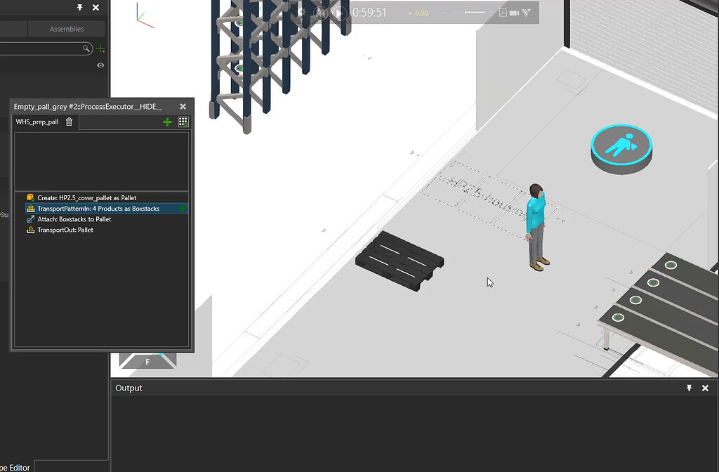 TransportPatternIn random counts - Process Modeling - Visual Components - The Simulation Community