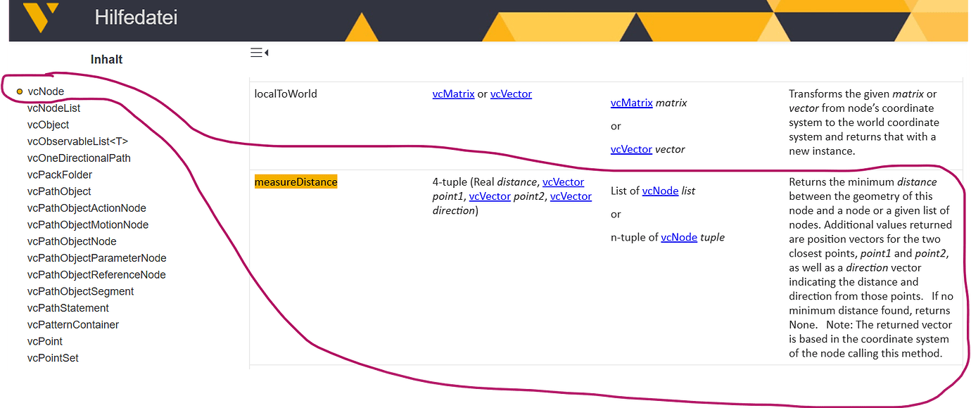 vcNode measureDistance update help - Python Programming - Visual Components - The Simulation ...