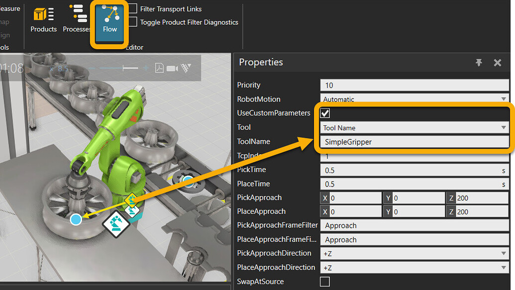 Assigning Grippers - Robot Programming - Visual Components - The Simulation Community