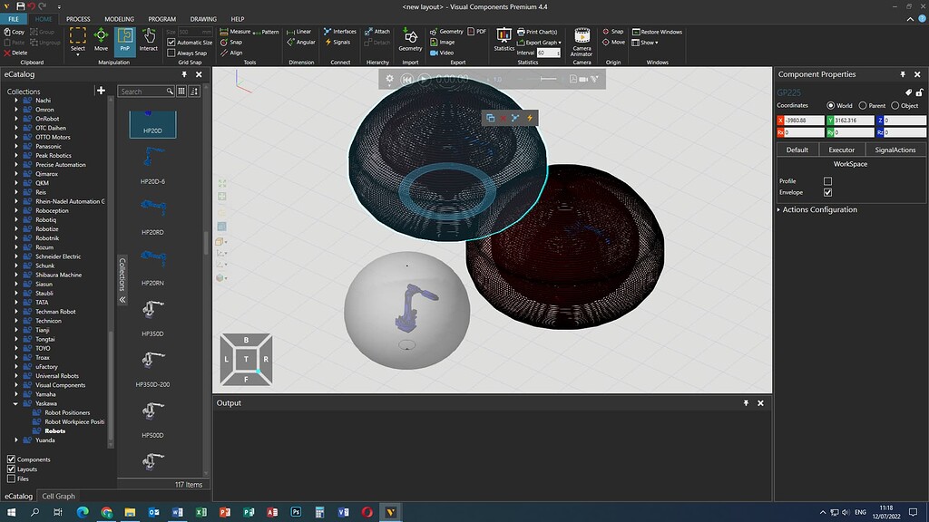 Problem with view workspace of robots - General Questions - Visual Components - The Simulation ...