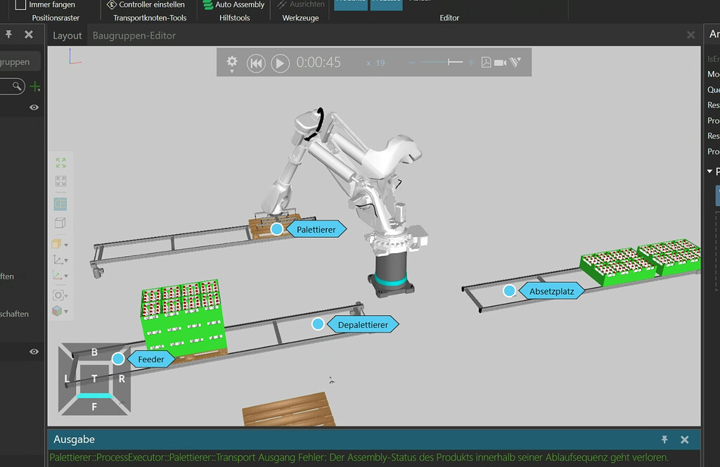 Move robot to next approach position with PM - Process Modeling ...