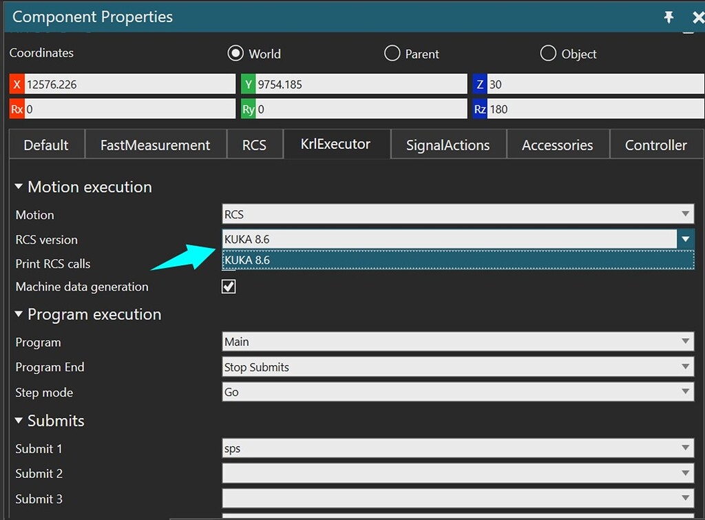 How to choose different RCS version in Preminum4.5 - Robot Programming ...