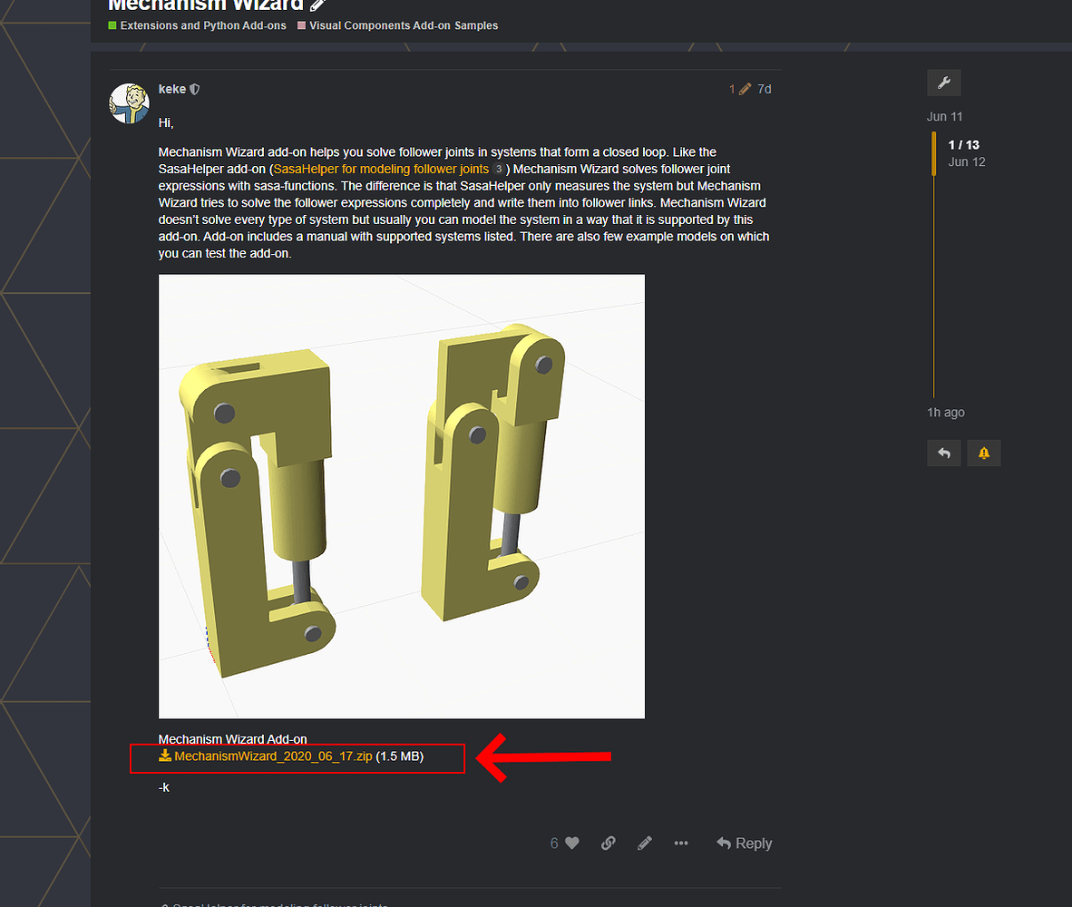 Mechanism Wizard - Visual Components Add-on Samples - Visual Components - The Simulation Community