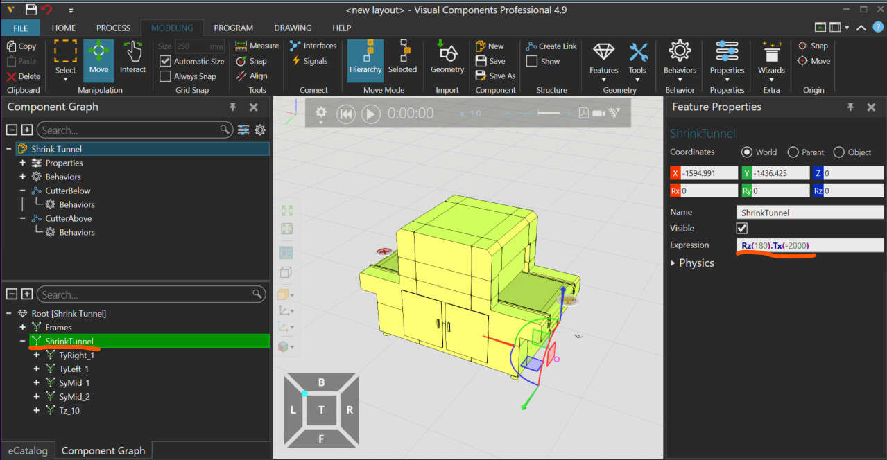 Component flow direction changing - General Questions - Visual Components - The Simulation Community