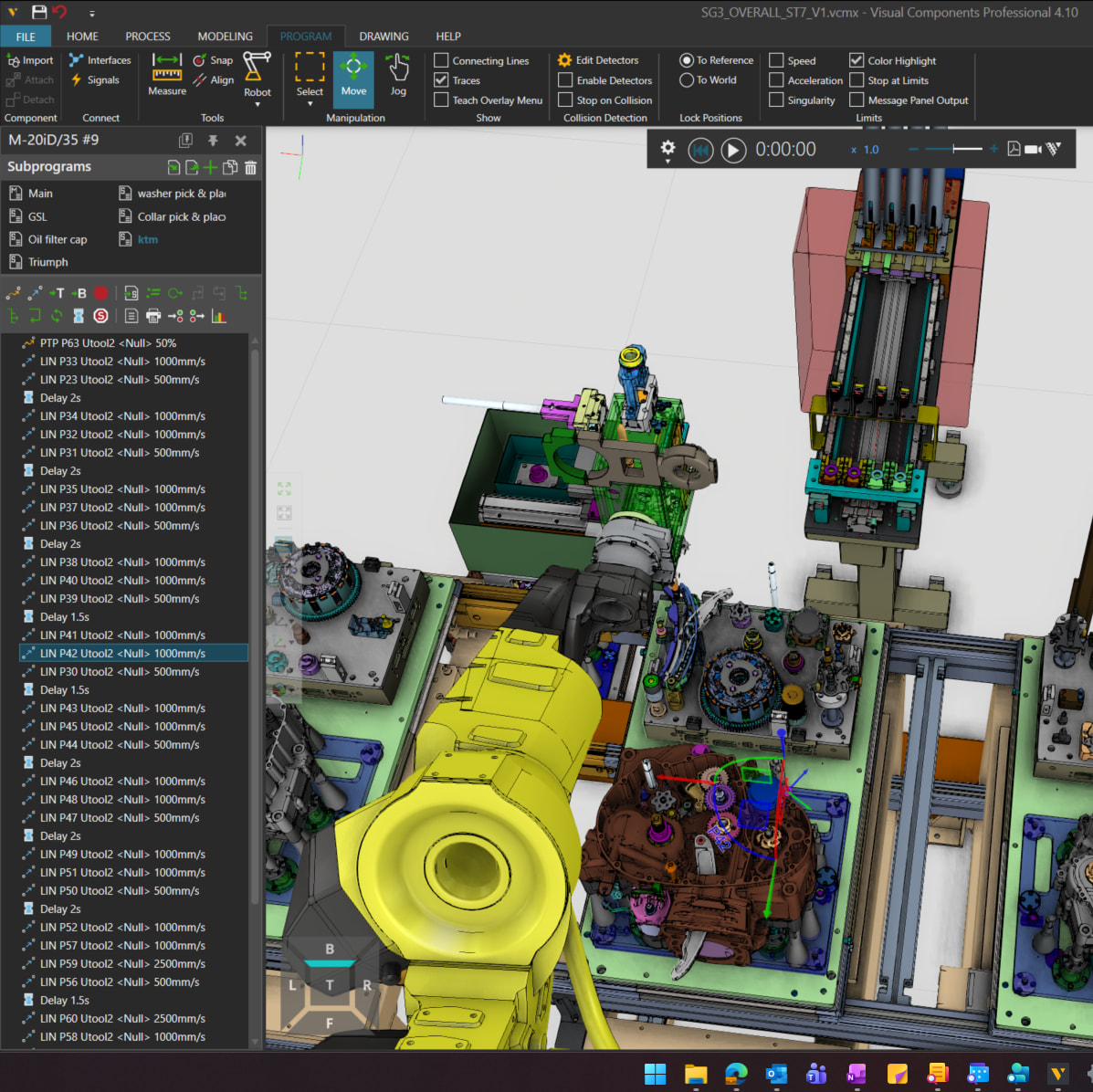 Robot not moving to position when program line selected - Robot ...