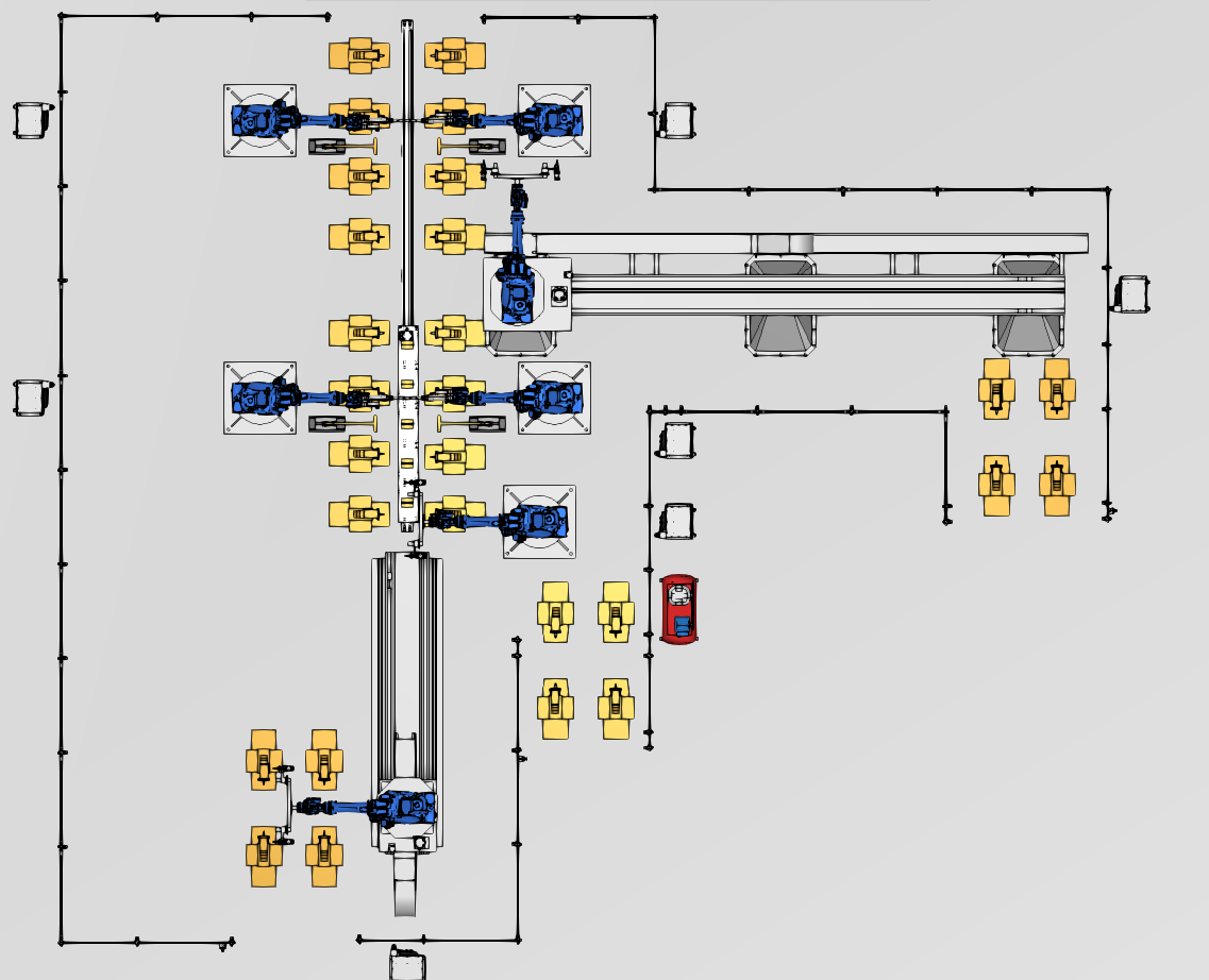 Process Modeling logic for Custom BIW Cell (Imported Geometry ...