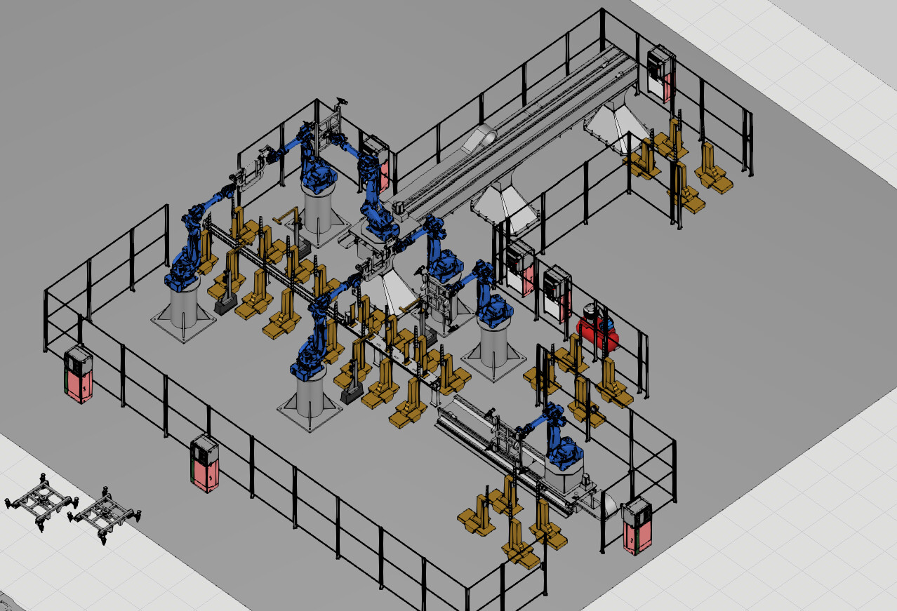 Process Modeling logic for Custom BIW Cell (Imported Geometry ...