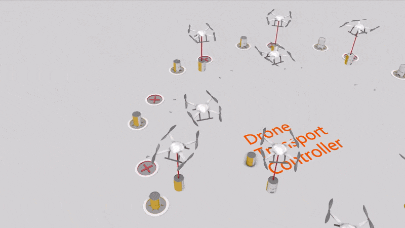 Drone Transport Controller sample - Visual Components Add-on Samples - Visual Components - The ...